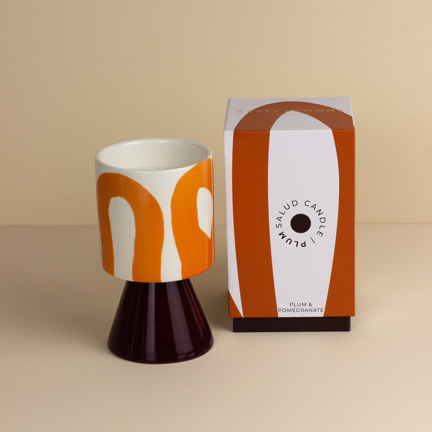 Kiln: Drip Glaze Candle Rust - Tomato Leaf