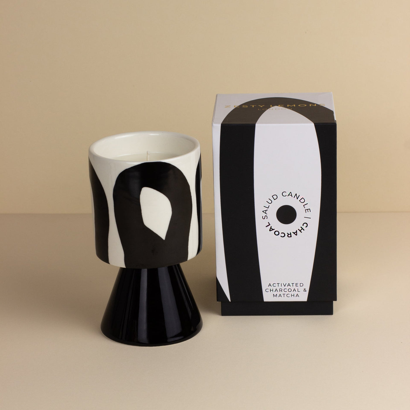Kiln: Drip Glaze Candle Black - Black Pomegranate